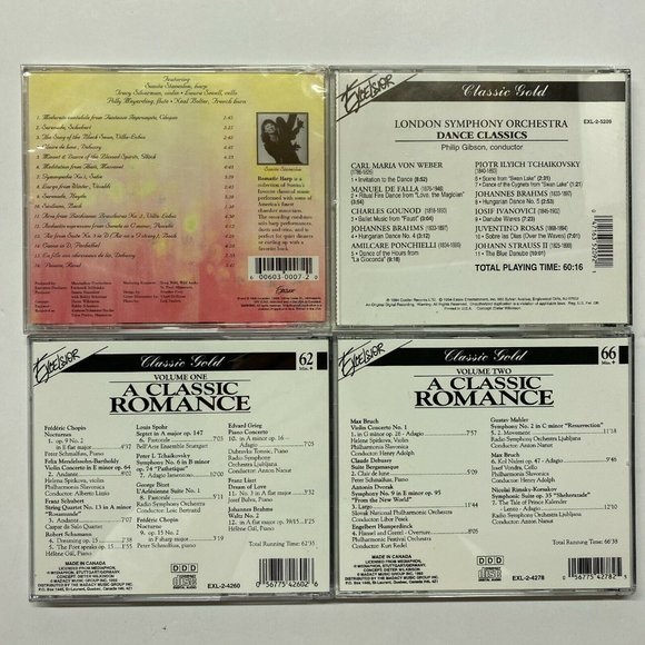Media | Excelsior Classic Gold 4 Cd Lot Romantic Dance Classics Classic ...